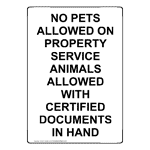 Accessibility - Service Animal Signs and Labels