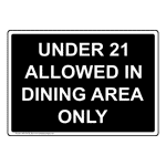 Under 21 Safety Signs from ComplianceSigns.com