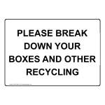 Environmental - Recycling Signs