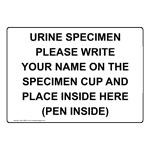 Specimen Safety Signs from ComplianceSigns.com