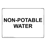 Environmental - Potable/Non-Potable Water Signs and Labels