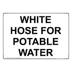 Environmental - Standard Potable/Non-Potable Water Signs and Labels