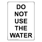 Environmental - Standard Potable/Non-Potable Water Signs and Labels