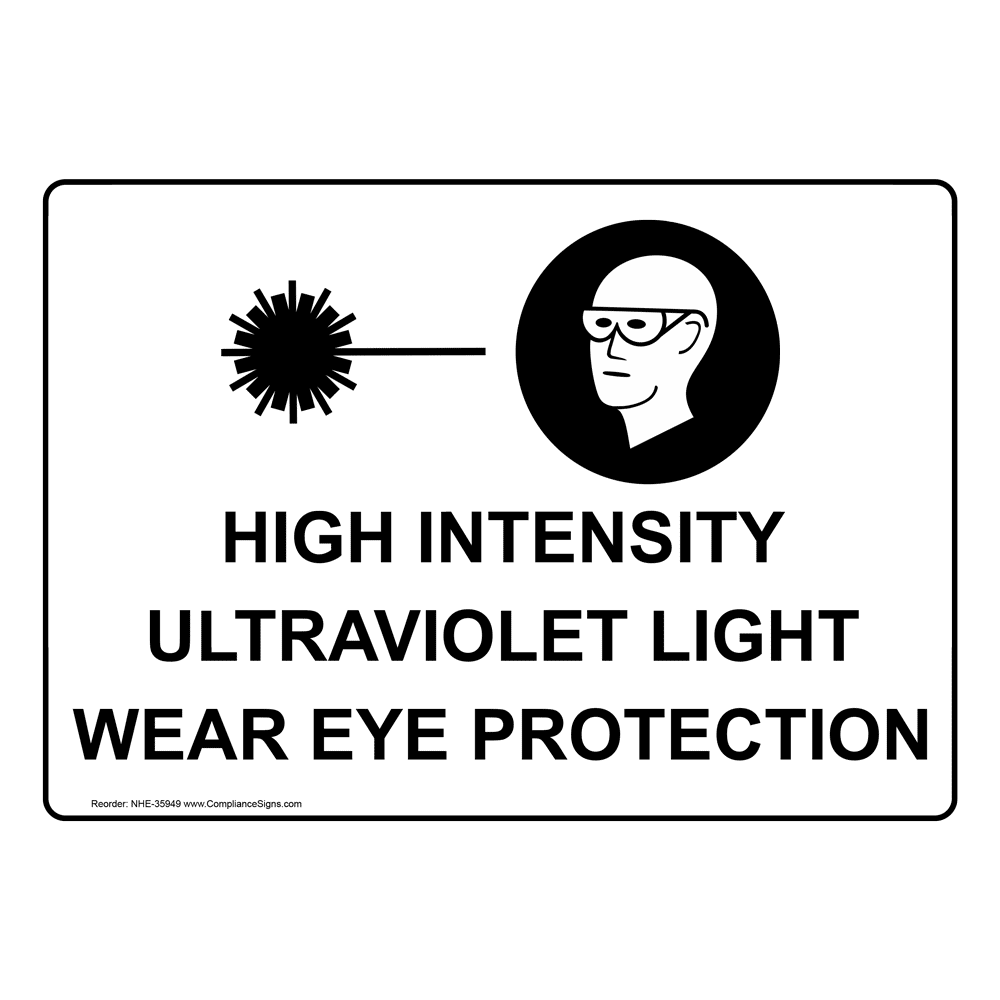 High Intensity Ultraviolet Light Sign With Symbol NHE-35949