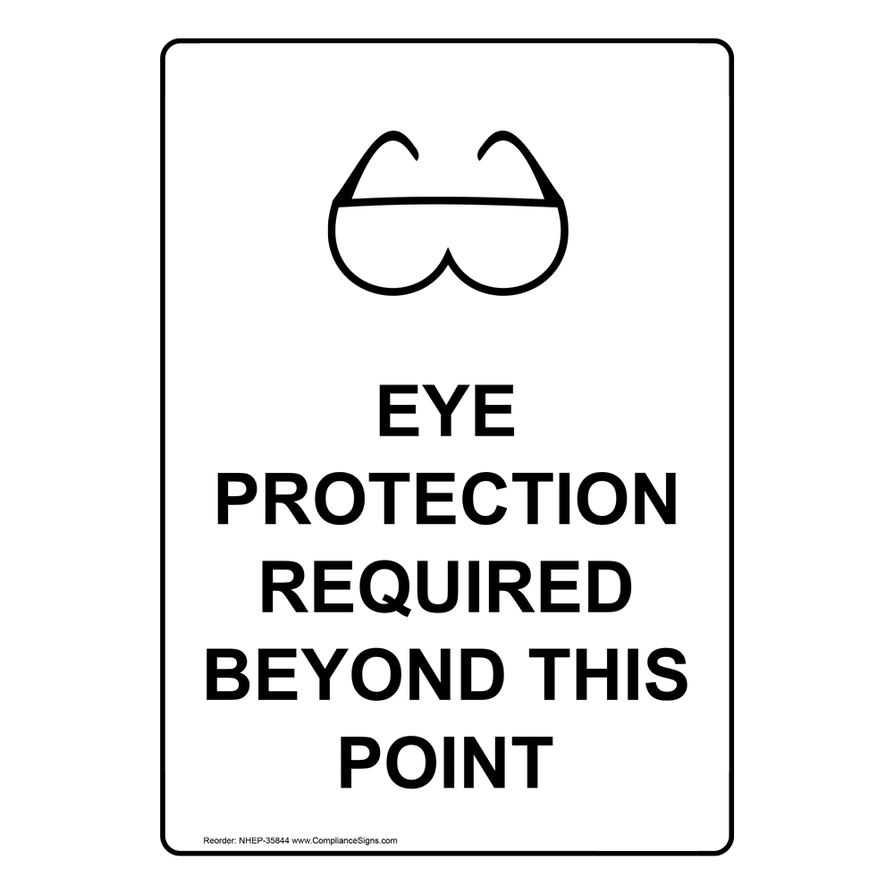 Mandatory Signs Mandatory Sign Portrait Eye Protection