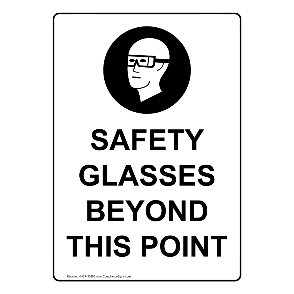 Mandatory Signs Mandatory Sign Portrait Eye Protection