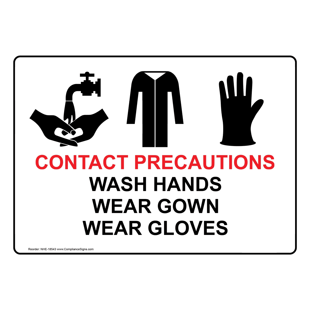 Gloves Required When Handling Lab Specimens Sign With Symbol NHE-36528