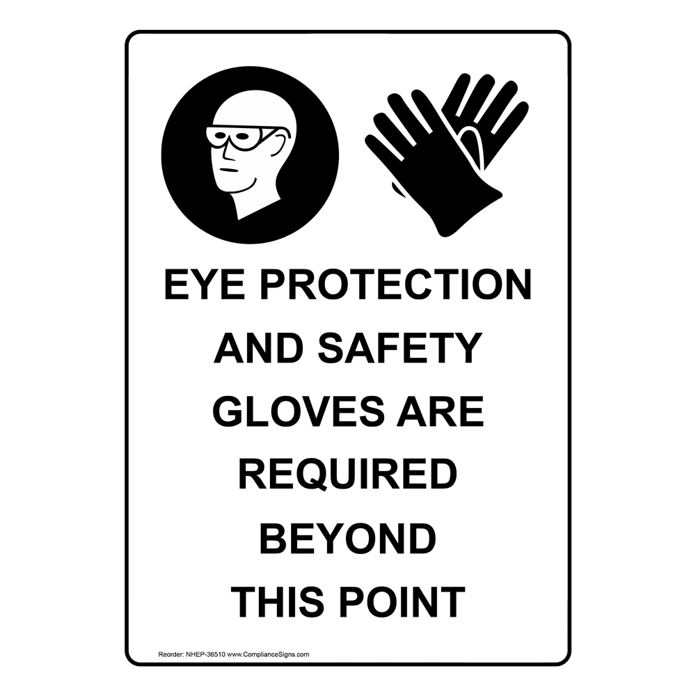 Mandatory Signs Mandatory Sign Portrait Eye Protection