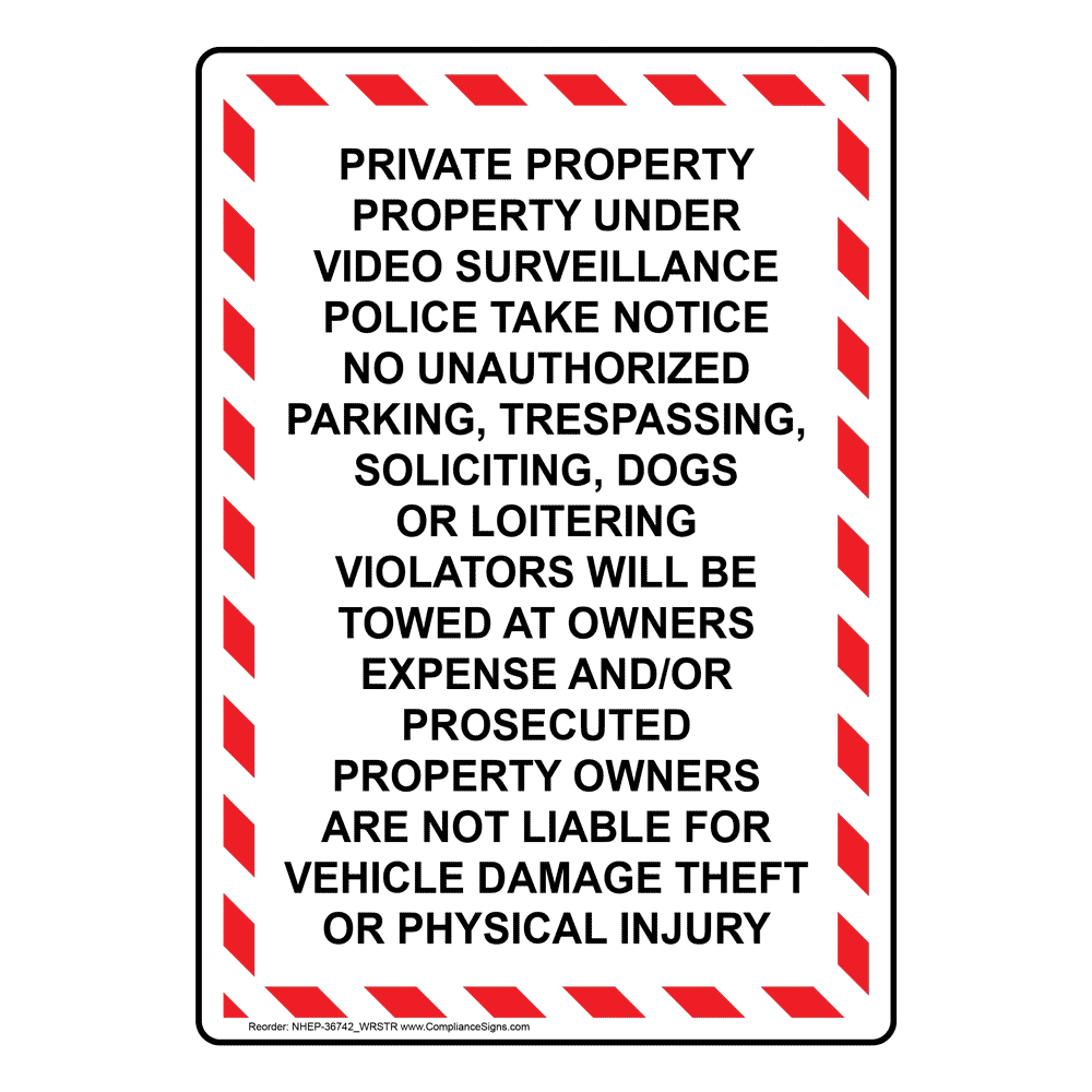 Portrait Private Property Property Under Sign NHEP-36742_WRSTR