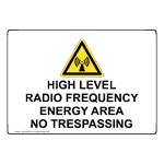 Process Hazards - Radio Frequency Signs and Labels