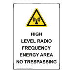Process Hazards - Radio Frequency Signs and Labels