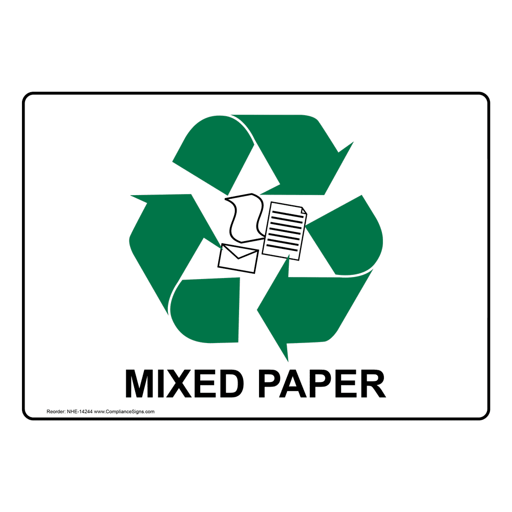 Paper Recycling Sign Printable at Douglas Hairston blog