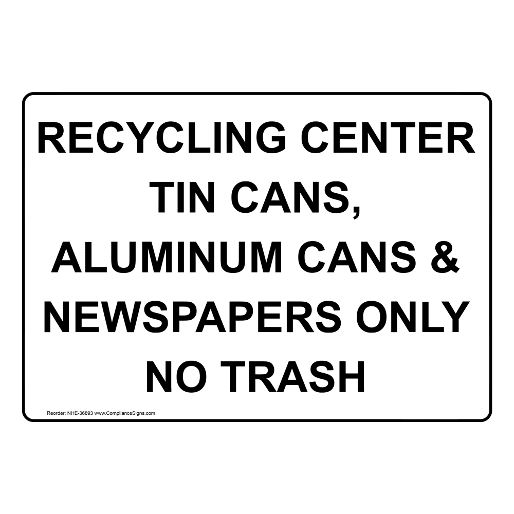 Trash Room Signage