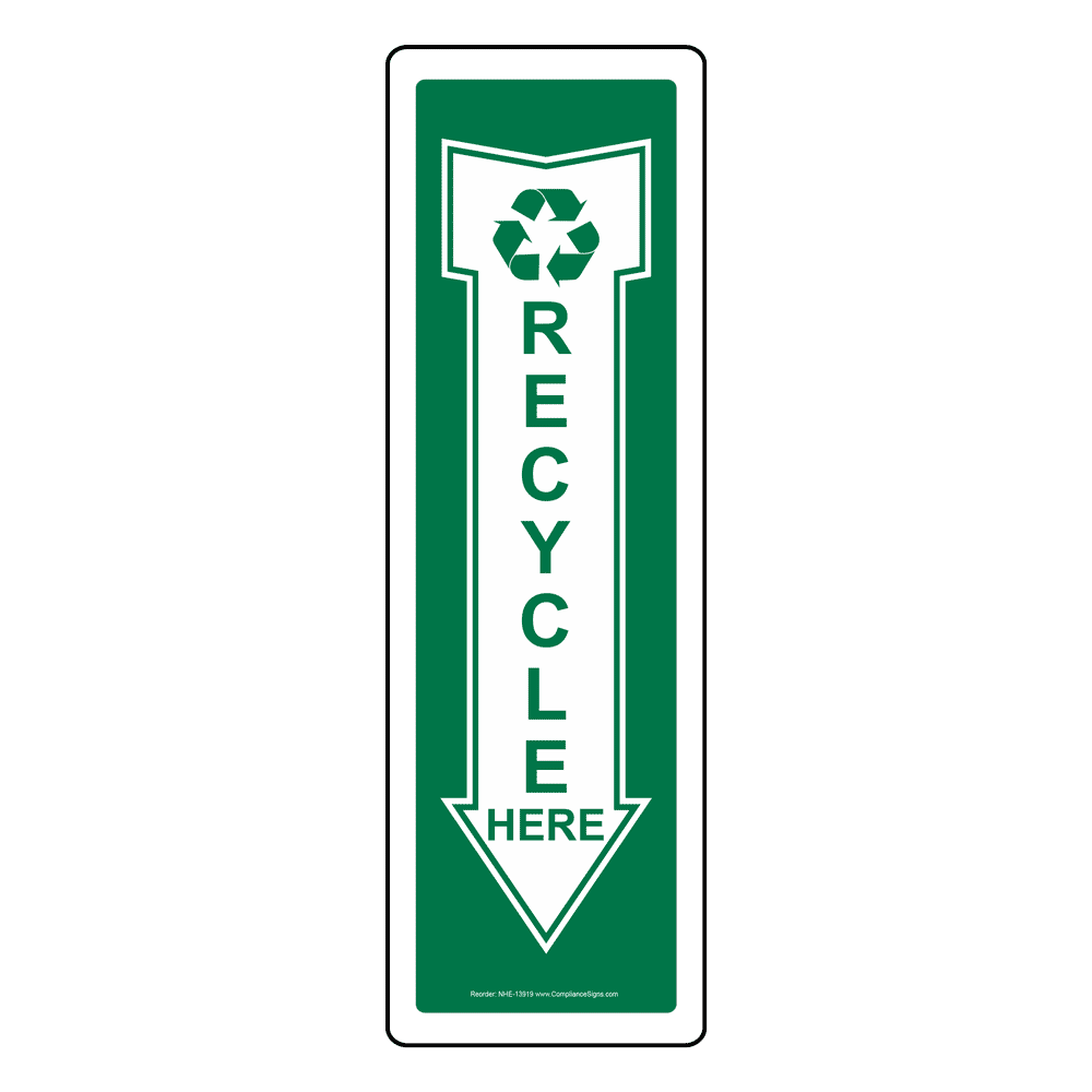 Recycle Here Sign Printable - Printable Word Searches