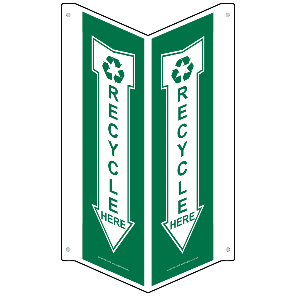 Recycle Here Sign Printable - Printable Word Searches