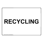 Environmental - Recycling Signs