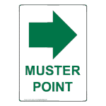 Fire/Emergency - Muster Point Signs and Labels