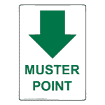 Fire/Emergency - Muster Point Signs and Labels