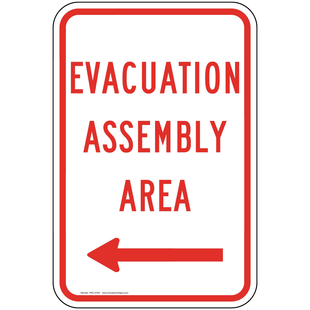 Evacuation Rally Point Sign PKE-27704 Emergency Response