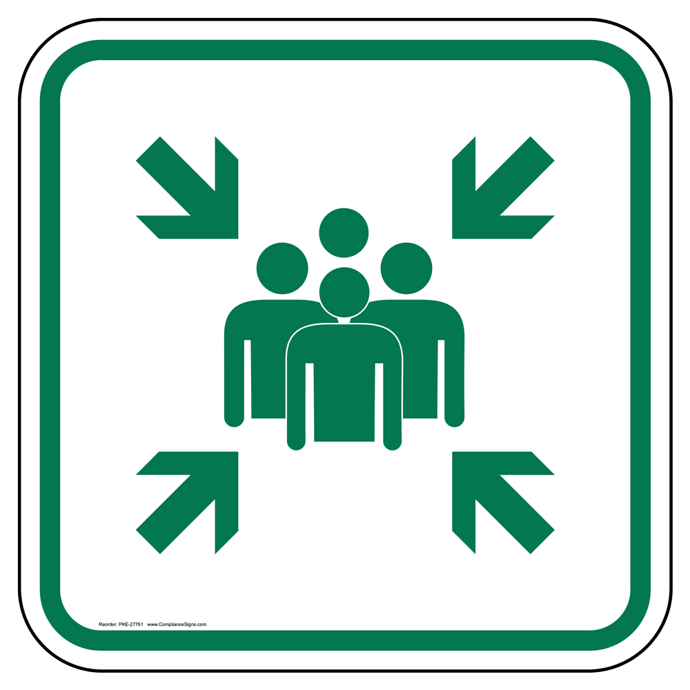 [Graphic] Muster Point Sign PKE-27761 Emergency Response