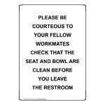 Restroom Being Cleaned Safety Signs from ComplianceSigns.com