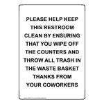 Restrooms - Rules and Cleaning