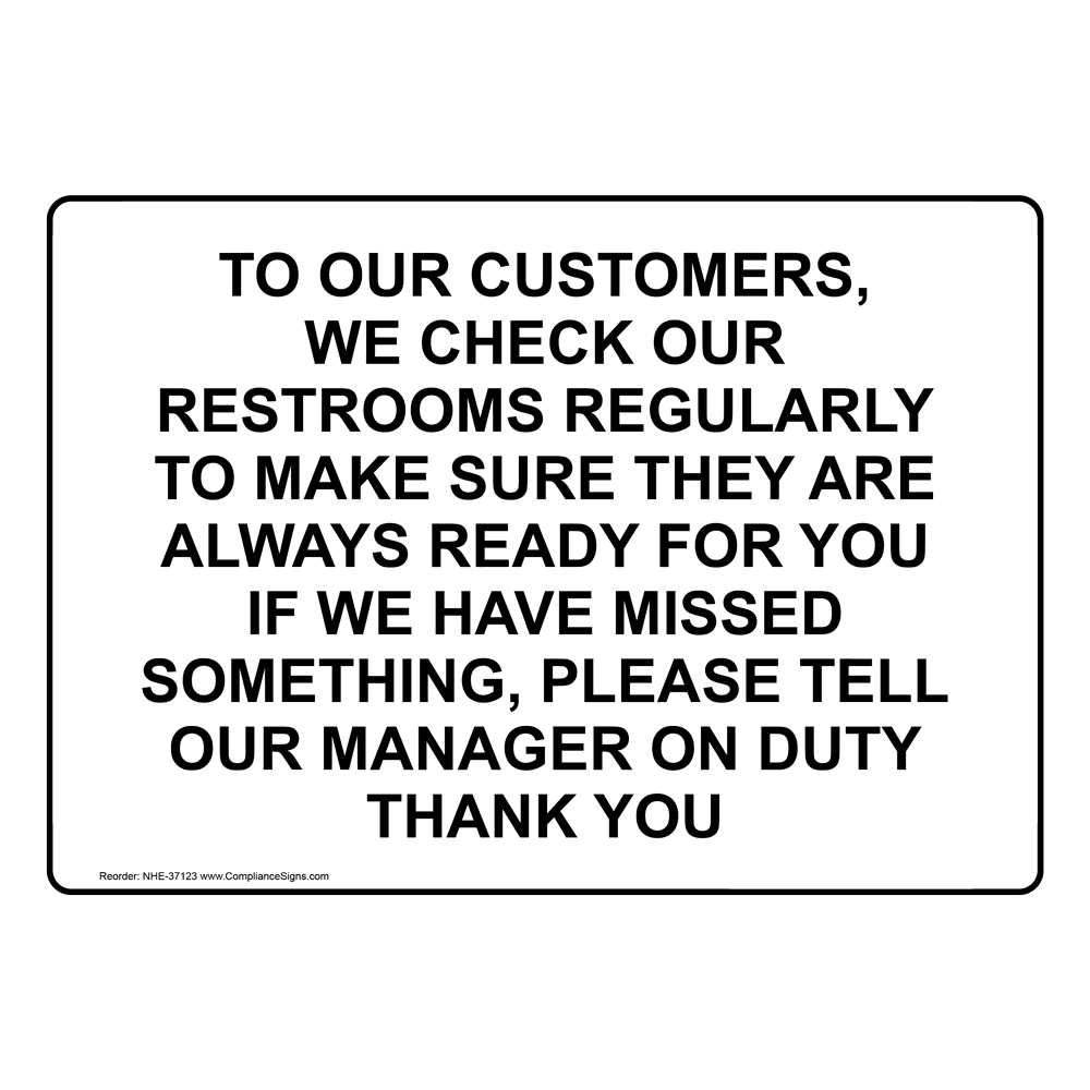 Be Courteous Please Lock Restroom Door Sign NHE-37133_RWSTR