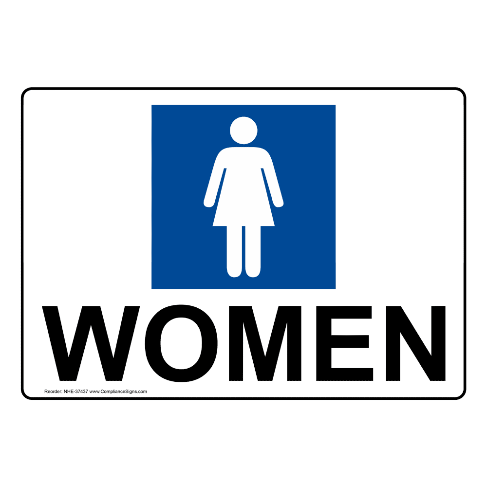 No Public Restroom Sign With Symbol NHE-37404