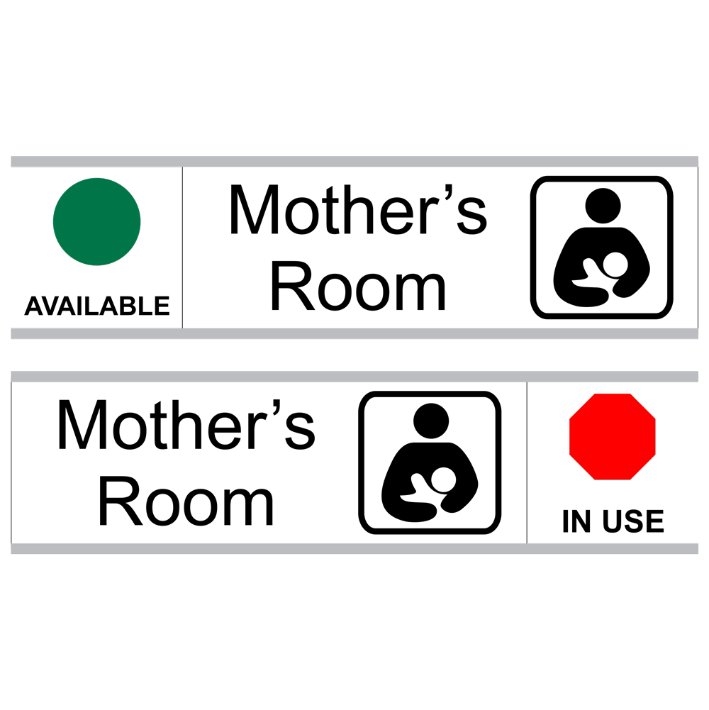 Mother's Room (Available/In Use) Sliding Engraved Sign EGRE-15952-SYM ...