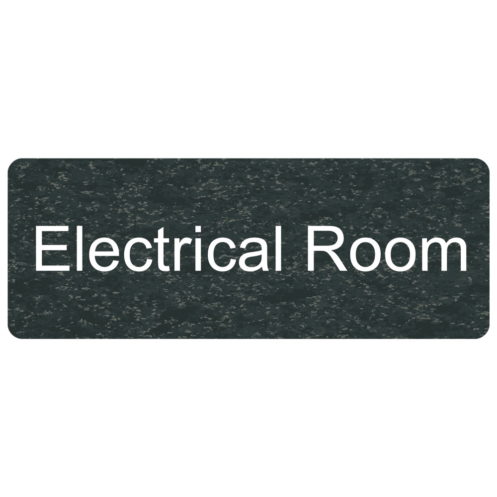 Electrical Room Engraved Sign EGRE-302-WHTonCHMRBL Wayfinding