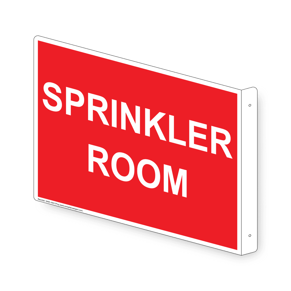 Sprinkler Room Sign NHE-16511Proj Wayfinding