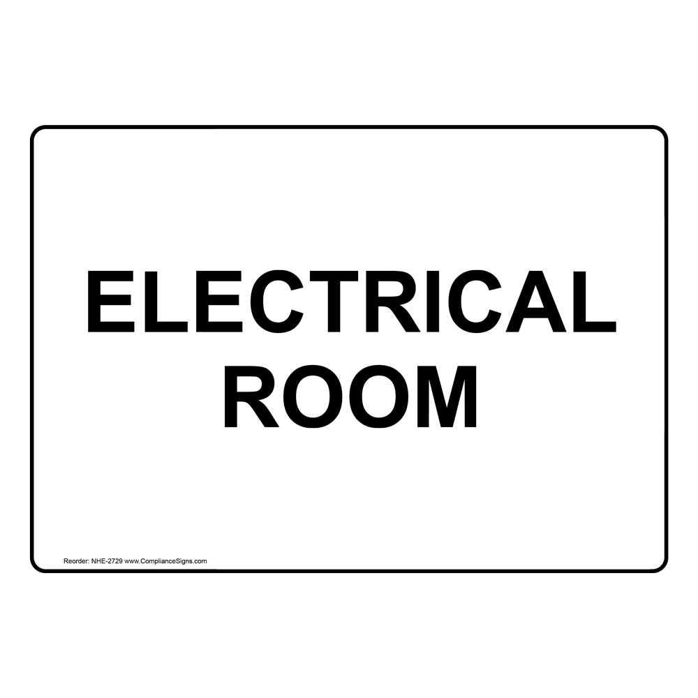 Electrical Room Sign NHE-2729 Wayfinding
