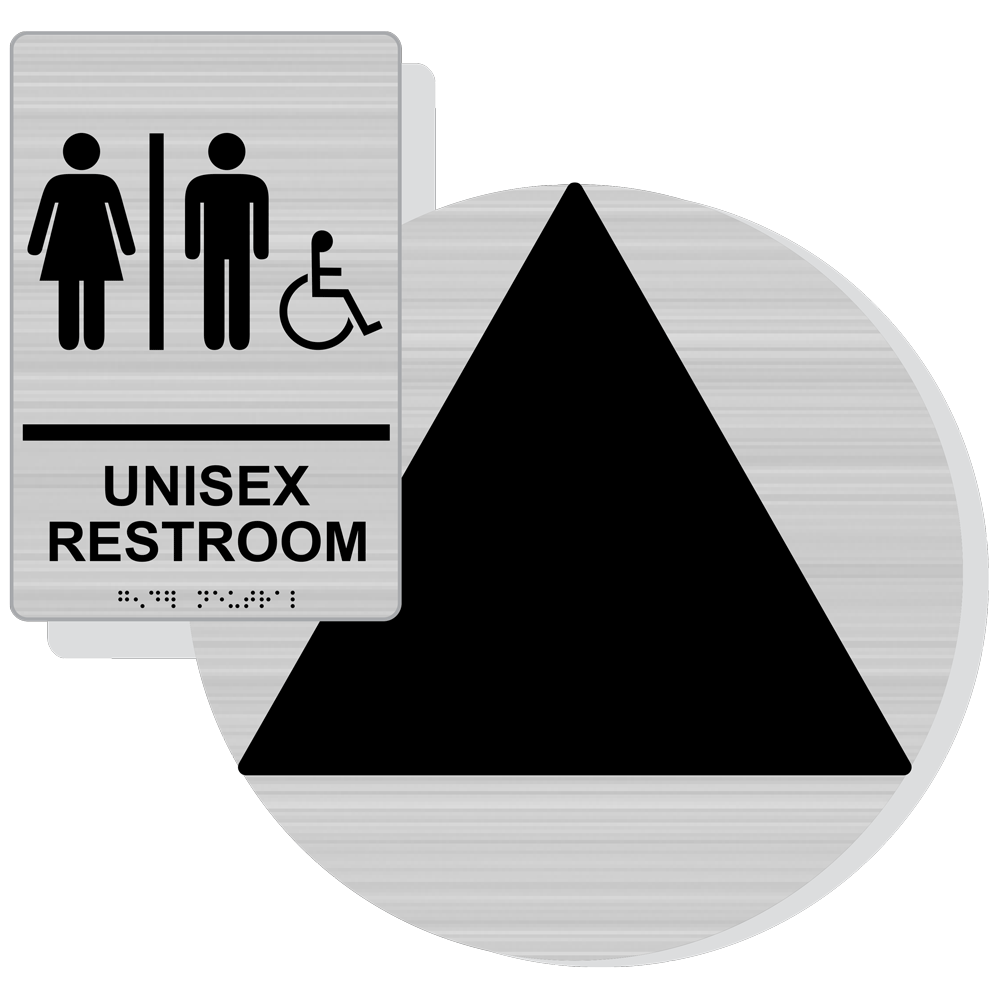 California Title 24 Unisex Restroom Sign RRE-14845_DCT_Title24Set ...