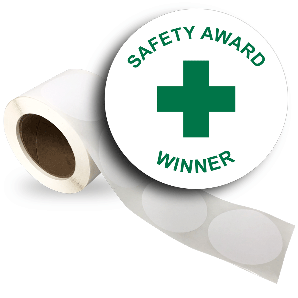 Safety Award Winner Roll Label With Symbol LDRE-19284