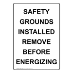 Electrical - Static & Grounding Signs and Labels