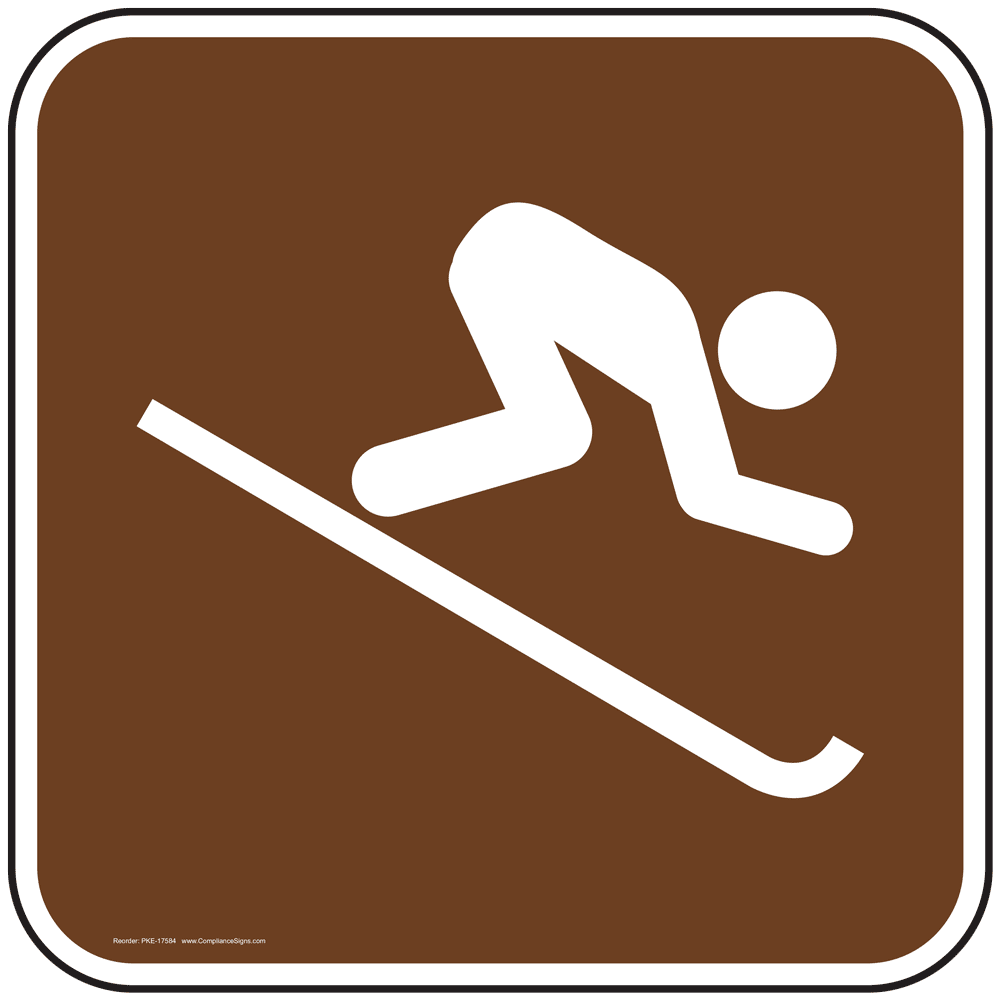 Skier Symbol Sign PKE-17584 Skating / Skiing