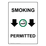 No Smoking - Smoking Permitted Signs and Labels