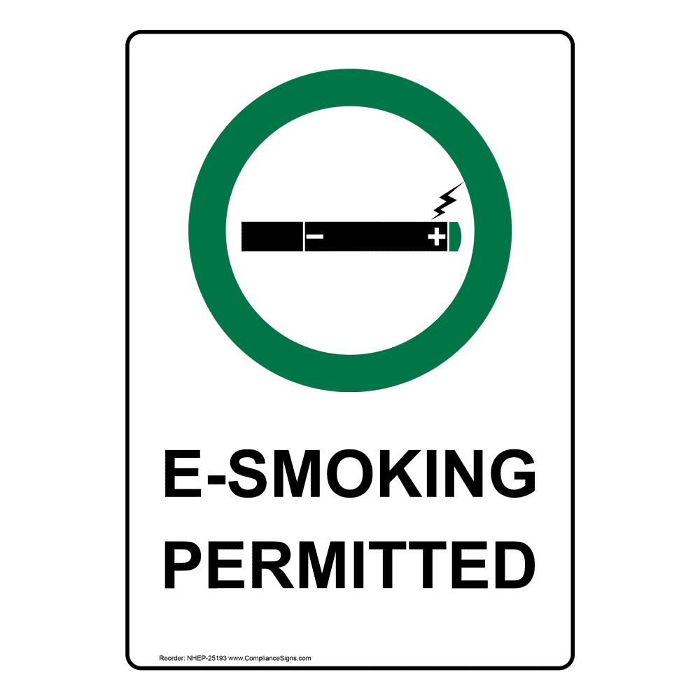 Portrait This Is A Smoke Free Building Sign With Symbol NHEP-25186