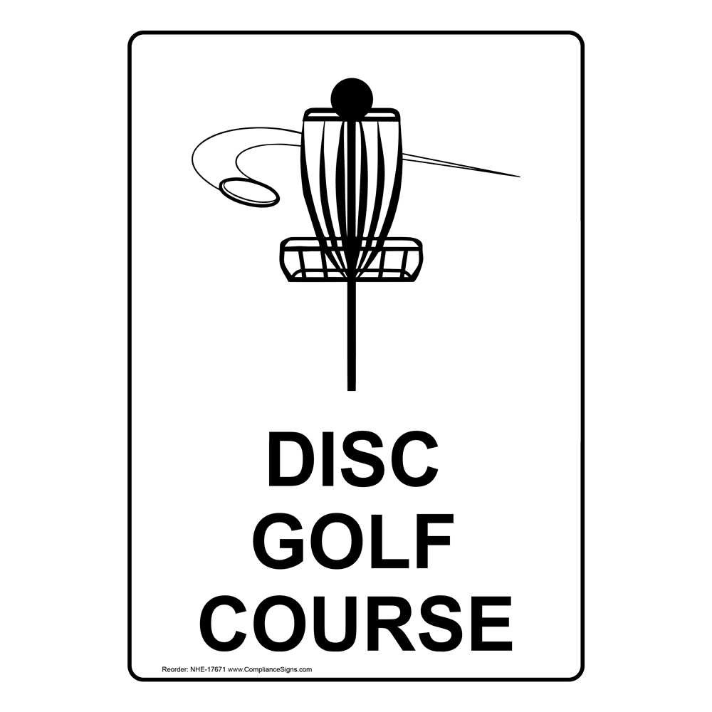 Disc Golf Course Sign NHE-17671 Sports / Fitness