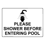 Pool/Spa/Water Safety - Pool Rules Signs and Labels