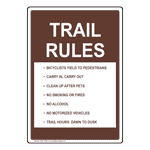 Parks/Recreation - Hiking/Trail Signs and Labels