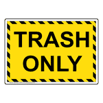 Environmental - Trash/Litter - Standard Trash Signs and Labels