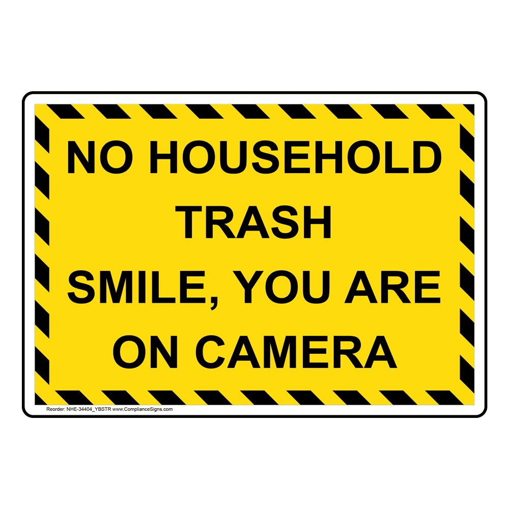 No Trash Sign