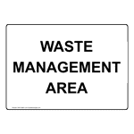 Environmental - Trash/Litter - Standard Trash Signs and Labels