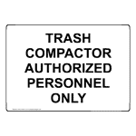 Environmental - Trash/Litter - Standard Trash Signs and Labels