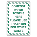 Environmental - Trash/Litter - Standard Trash Signs and Labels