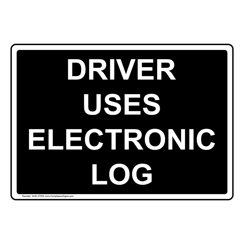 Driver Uses Electronic Log Sign NHE-27053