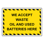 Chemical - Used / Waste Oil Signs and Labels