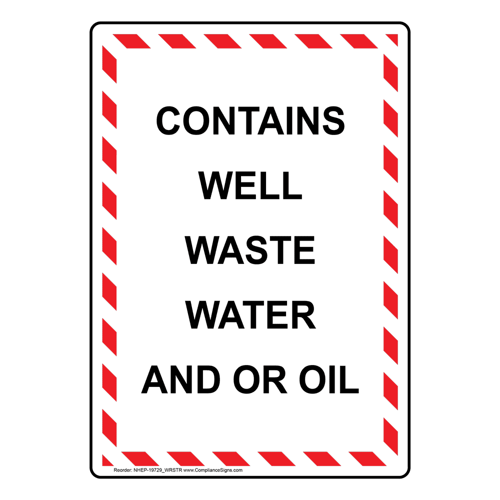 Portrait Paint Waste Sign NHEP-35379_YBSTR