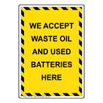 Chemical - Used / Waste Oil Signs and Labels